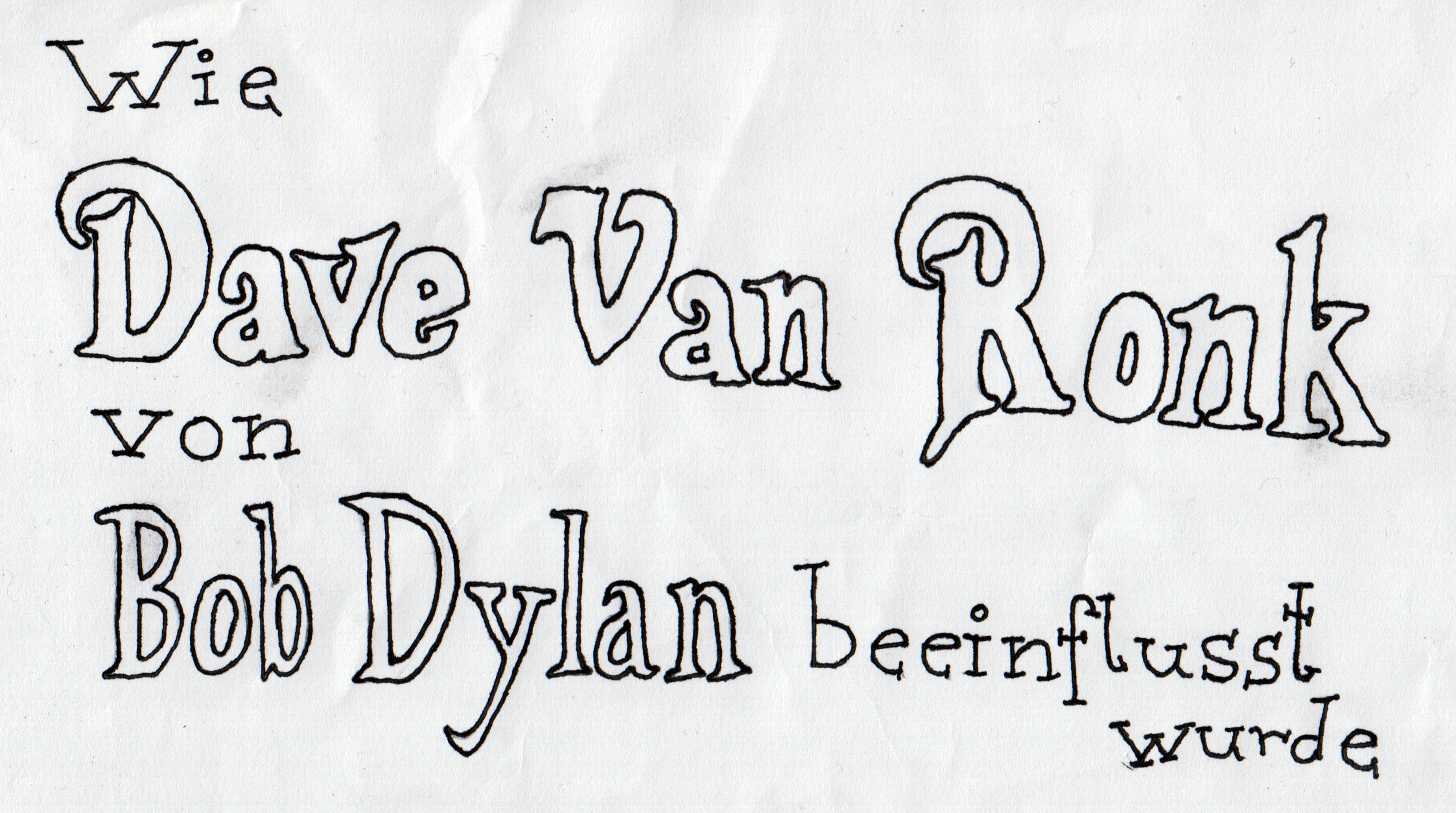 Wie Dave van Ronk von Bob Dylan beeinflusst wurde – Key West